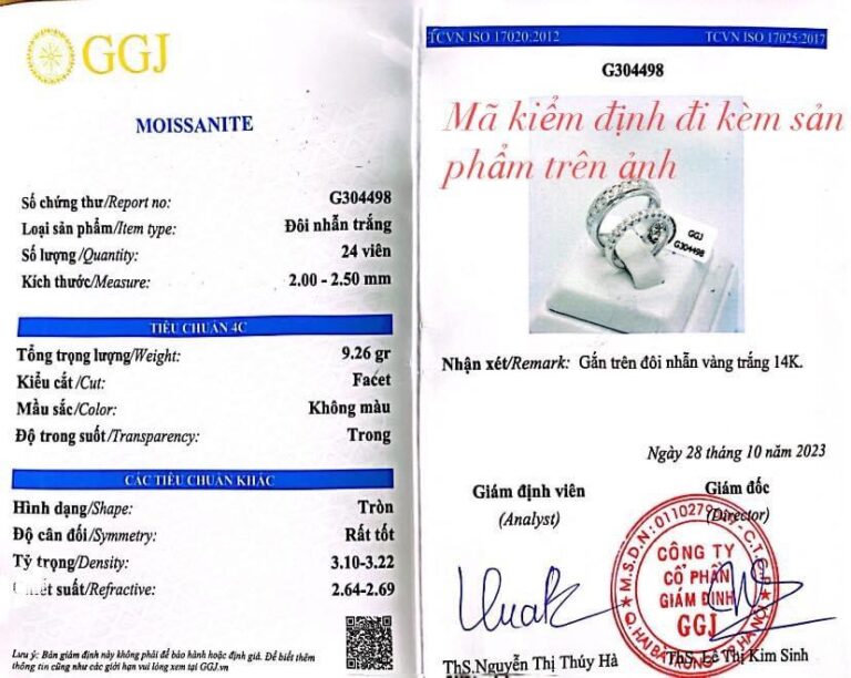 GÓC LƯU Ý KHI ĐỌC GIẤY KIỂM ĐỊNH GGJ📢 | GGJ